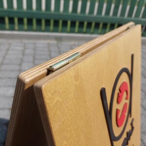 A-frame Sidewalk Sign: Wooden Business Sign With QR Code - Etsy