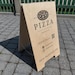 A-frame Sidewalk Sign, Wooden Business Sign , Large QR Code Sign for ...