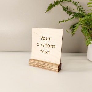 Small Custom Wooden Sign | Personalized Home Decor | Engraved Wood ...