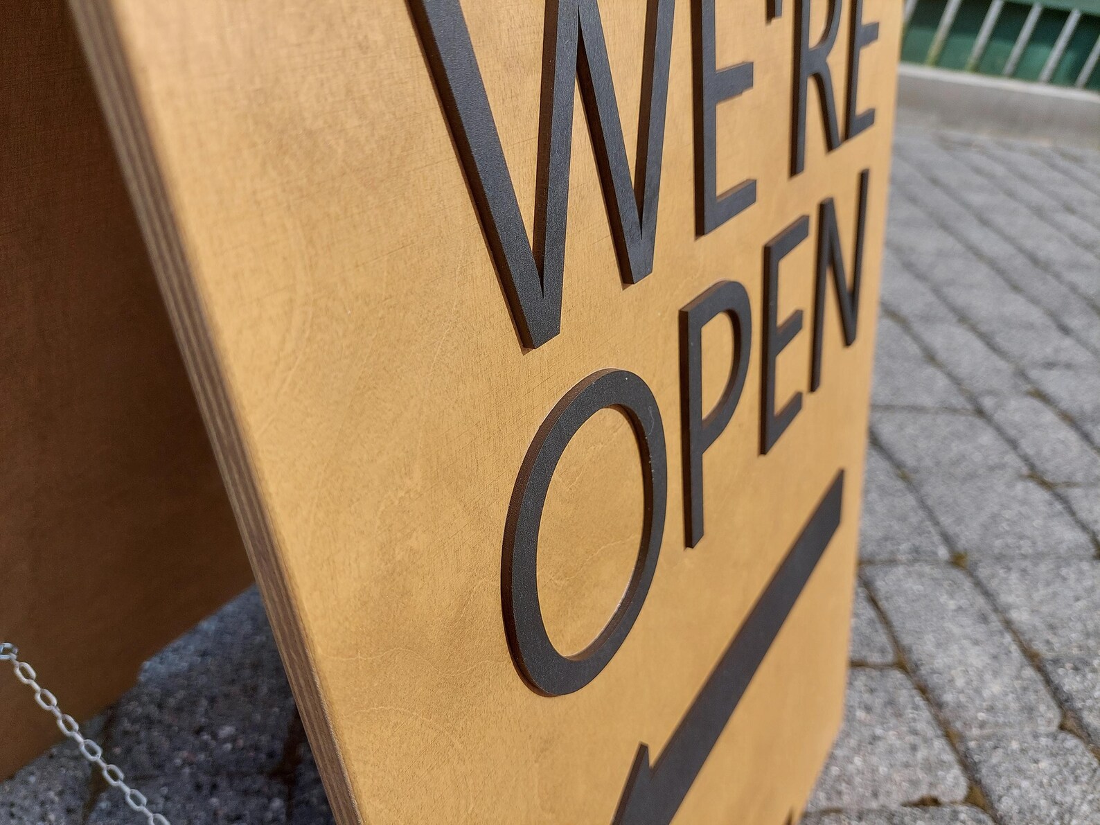 A-frame Sidewalk Sign: Wooden Business Sign With QR Code - Etsy