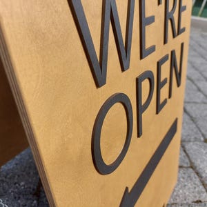A-frame Sidewalk Sign: Wooden Business Sign With QR Code - Etsy