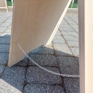 A-frame Sidewalk Sign, Wooden Business Sign , Large QR Code Sign for ...