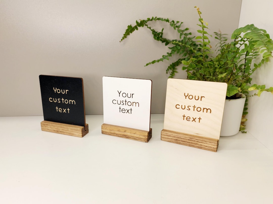 Small Custom Wooden Sign | Personalized Home Decor | Engraved Wood ...