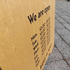 A-frame Sidewalk Sign: Wooden Business Sign With QR Code - Etsy