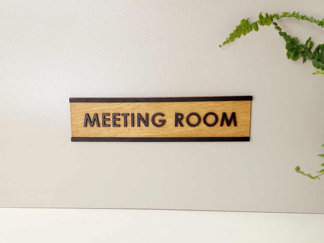 Personalized Wooden Office Sign: Custom Home Decor Nameplate - Etsy