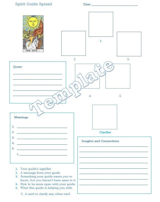Spirit Guide Tarot Spread - Etsy