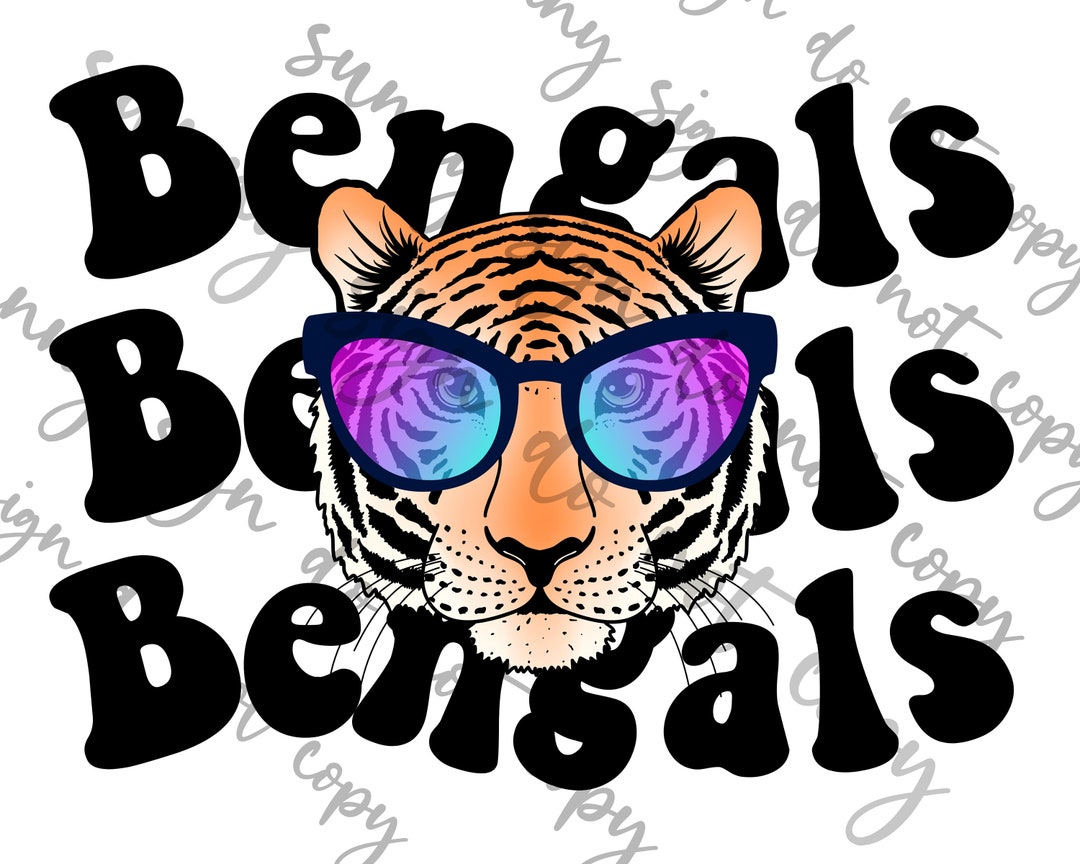 Retro Bengal Png Instant Download Football Etsy