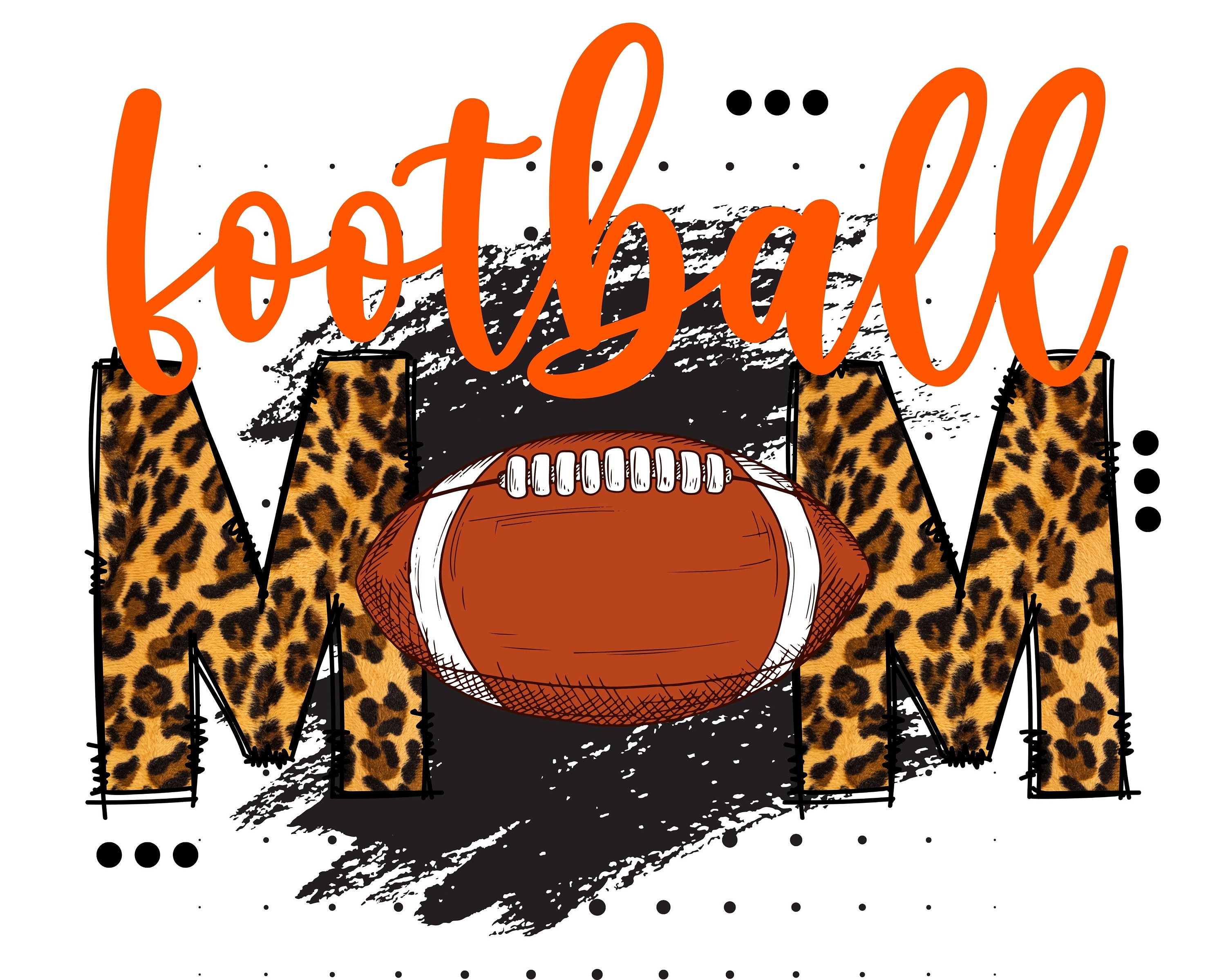 Football Mom Leopard PNG Instant Download - Etsy