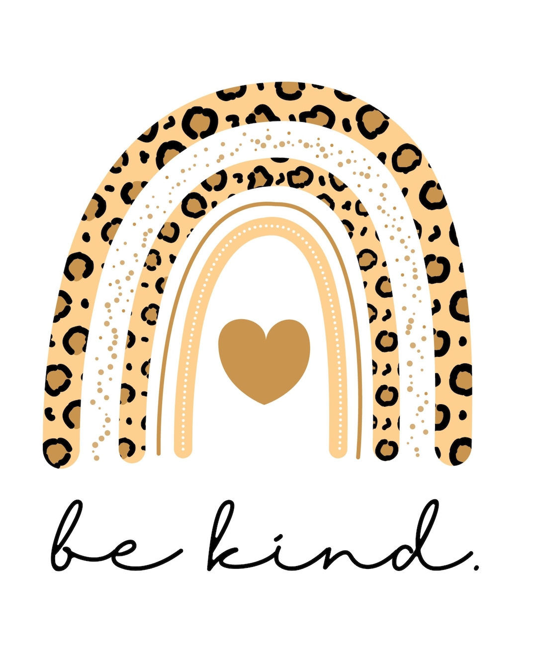 Be Kind Rainbow PNG Instant Download - Etsy