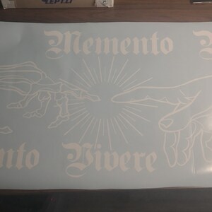 Memento Mori - Memento Vivere Windshield Rear Window Decal Car Sticker ...