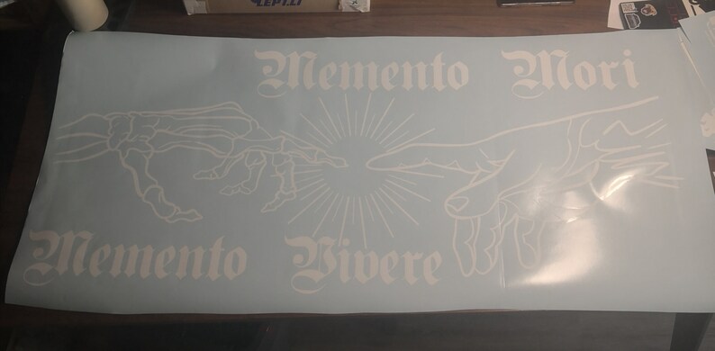 Memento Mori - Memento Vivere Windshield Rear Window Decal Car Sticker ...