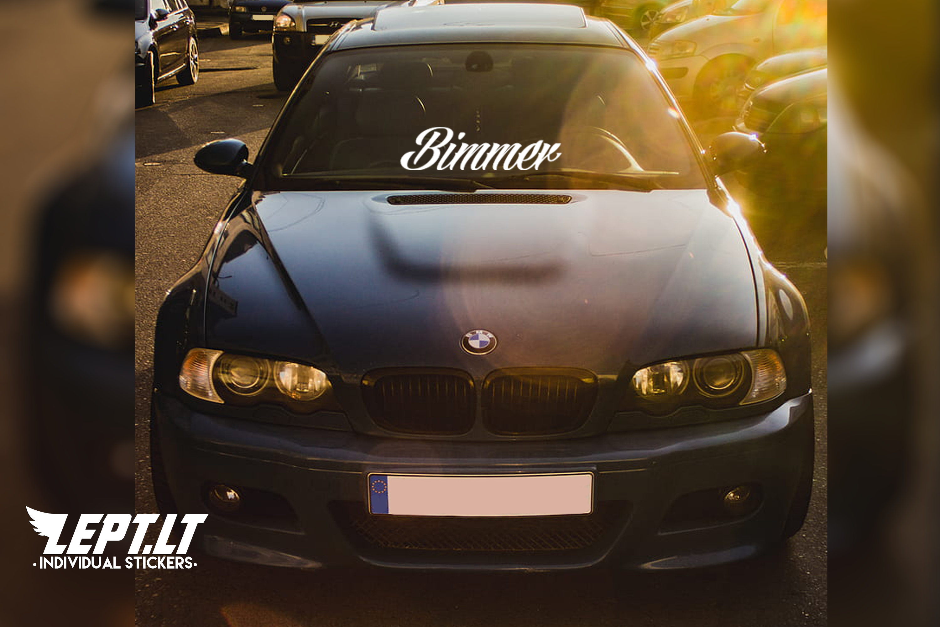Front Windshield Bmw Sticker "bimmer" for All Bmw , Bmw M , Stance ...