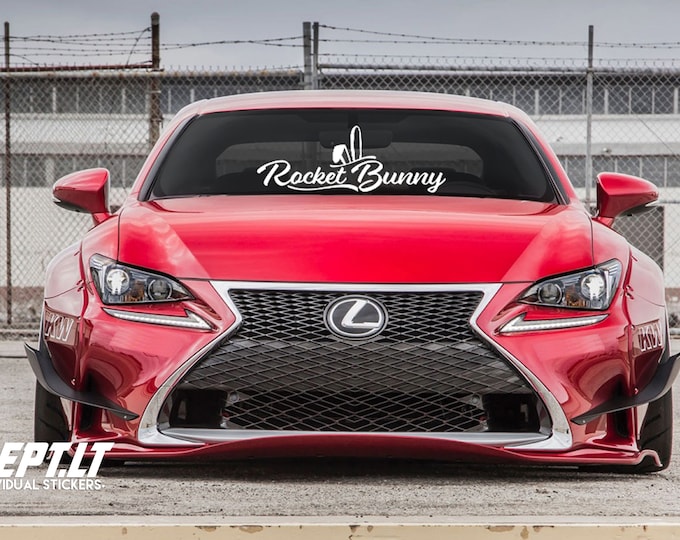 Rocket Bunny Front Window Sticker Rocket Bunny German JDM USA Stickers ...