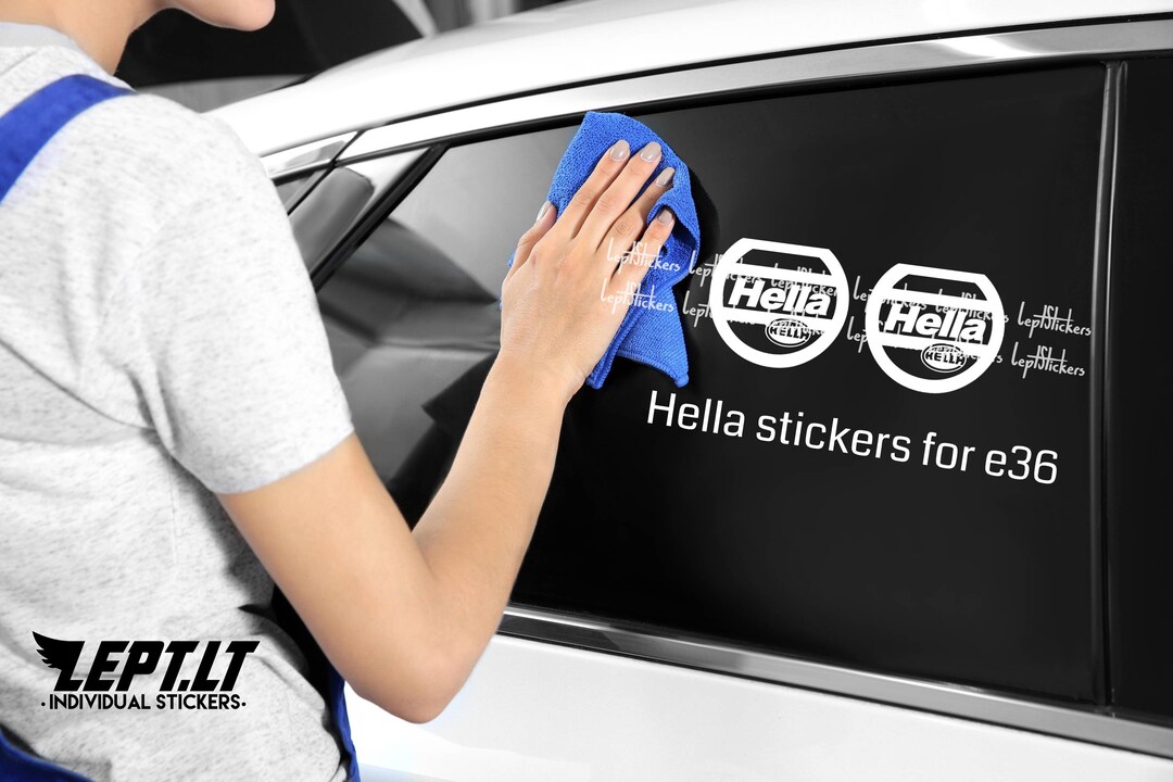 Bmw E36 Hella Headlight Sticker Bmw Vinyl Decal Germany E36 Sance Car ...