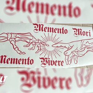 Memento Mori - Memento Vivere Windshield Rear Window Decal Car Sticker ...