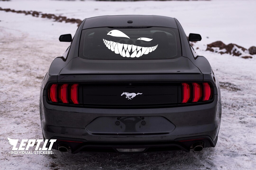 Angry Face Smile | Decal Smile | Sticker | Scary | Demonic | Banner ...