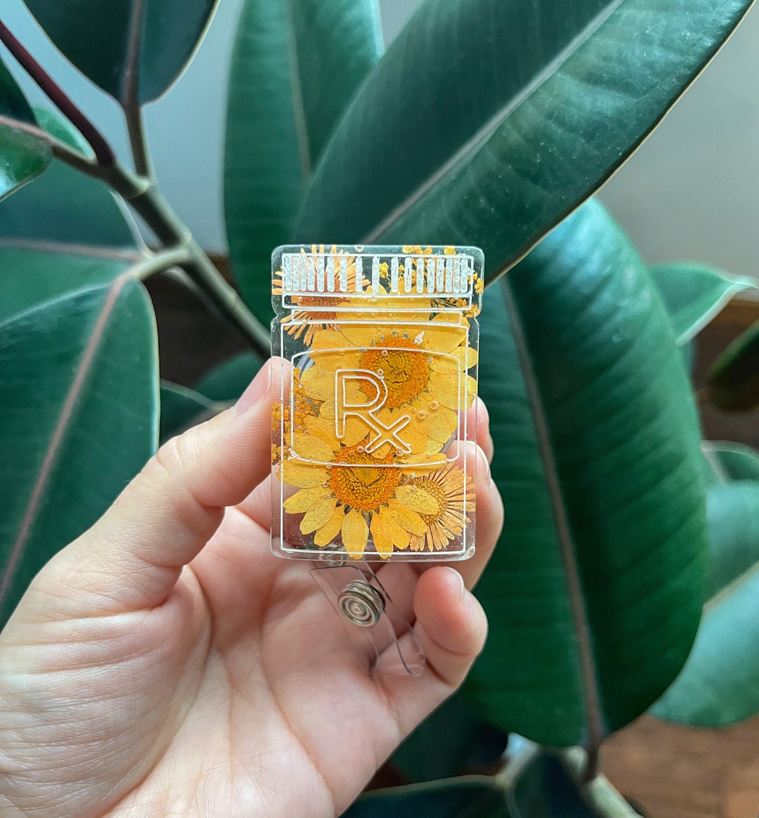 Pill Bottle Badge Reel, Pharmacist Badge Reel, Nurse Badge Reel ...