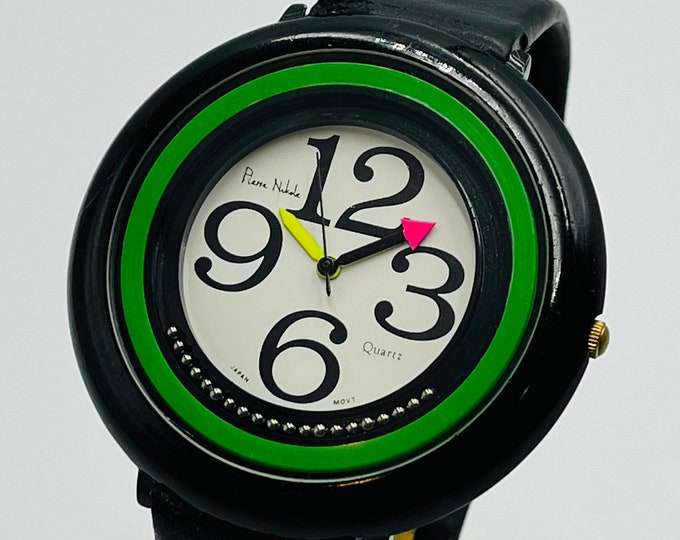 Iconic 90s Style Watch Pierre Nikole Made in Japan Fluo Watch - Etsy