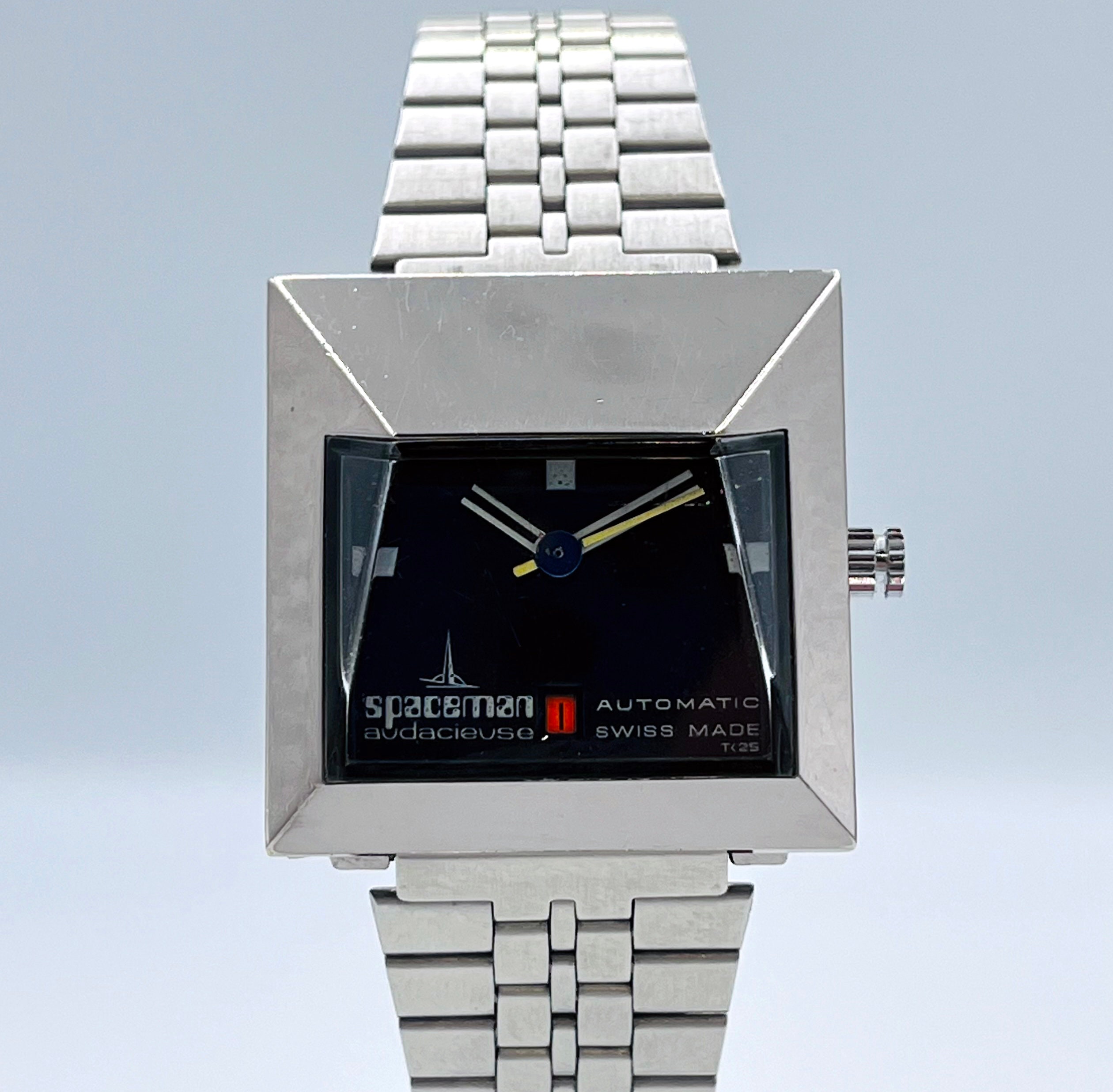 Very Rare SPACEMAN AUDACIEUSE Automatic Swiss Watch 1974 Andre Le ...