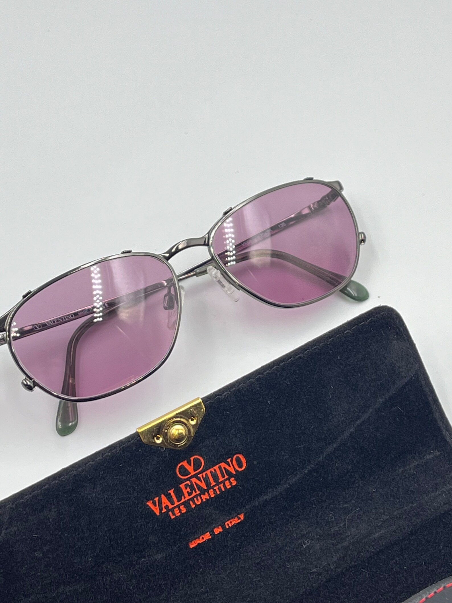 NOS Valentino Rare 1990s Sunglasses Oval Original Steampunk Hip Hop Rap ...