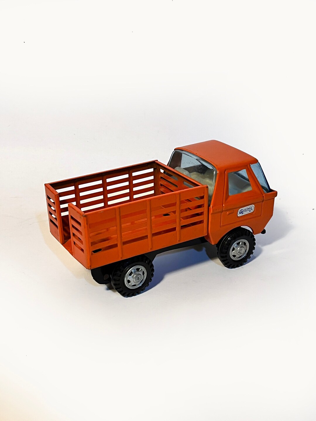 NOS Vintage Orange Tin Truck Metal Truck Made in Spain Gozan Juguetes ...