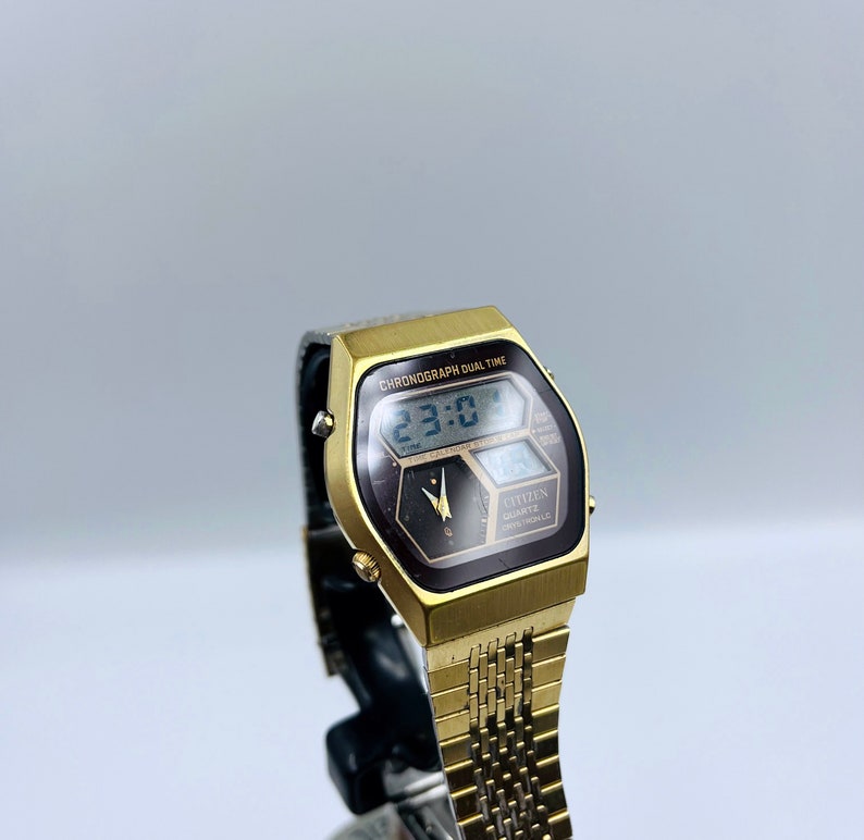 Very Rare Citizen Digi Ana 1980s Works Perfect Analog Digital Ana Digi ...