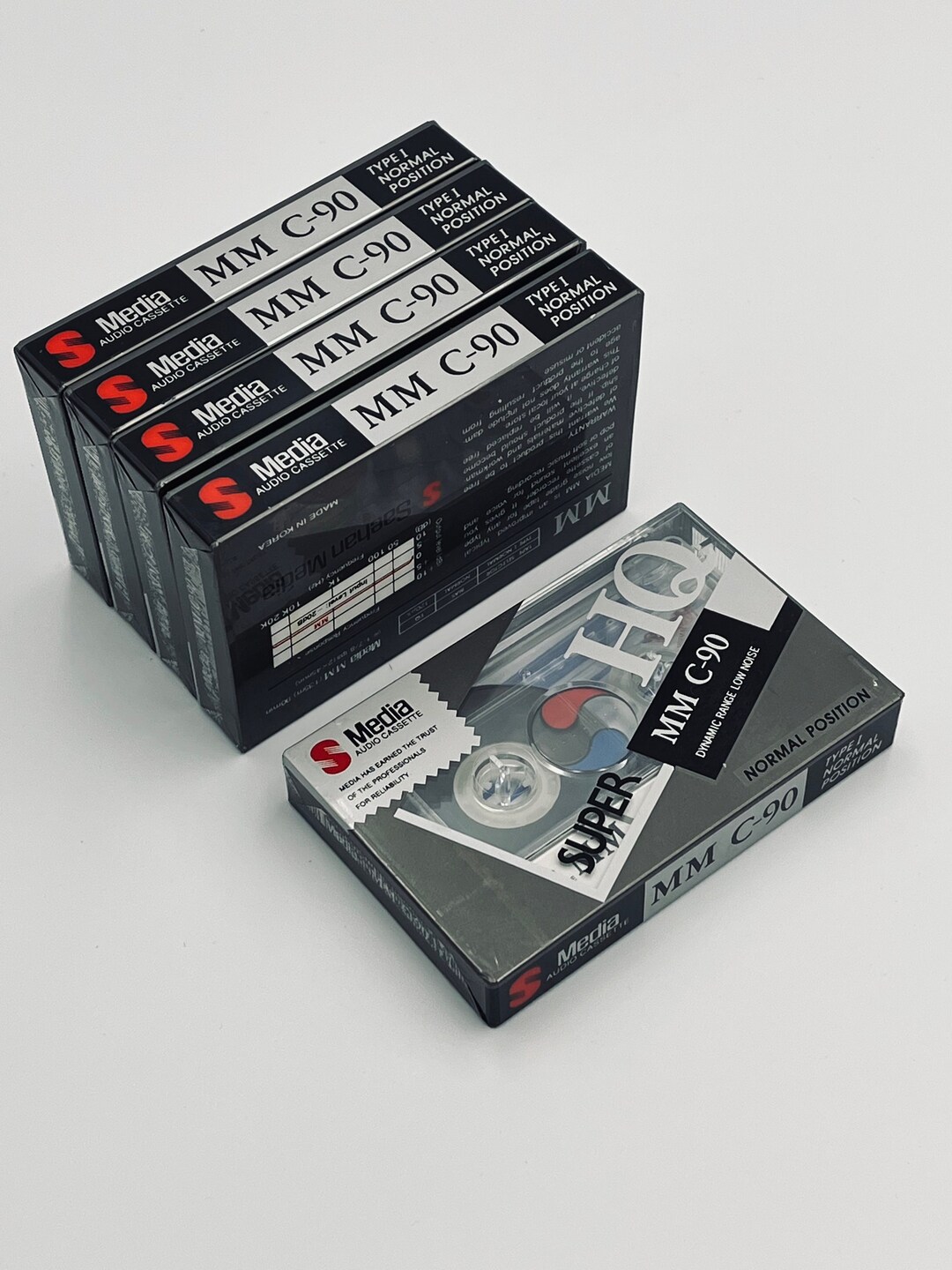 5 Sealed Rare Saehan Media Cassette Tape 90 Mins High Quality Tape ...