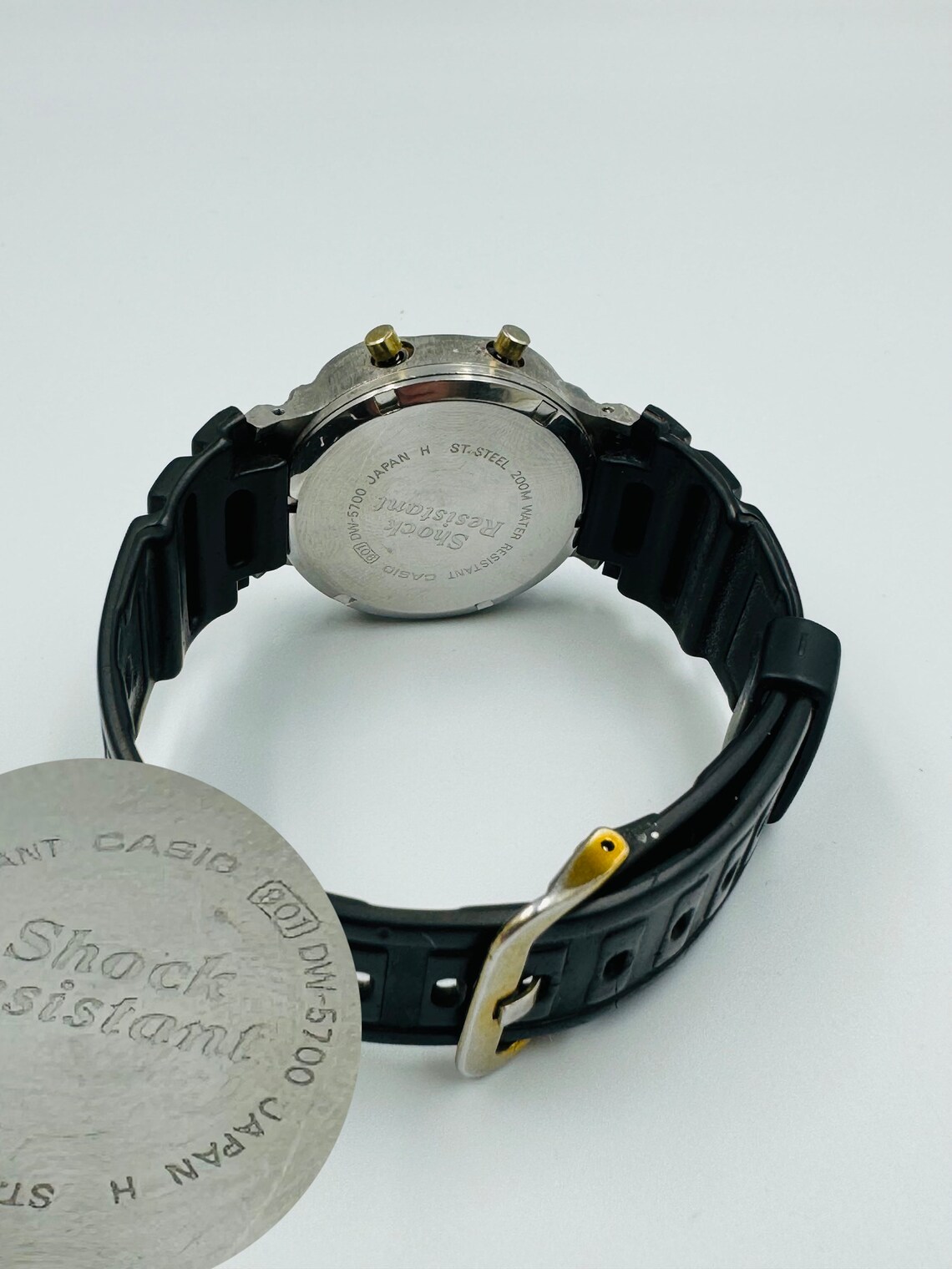 Very Rare CASIO DW 5700 901 Madein Japan 1987 Early G Shock Works ...