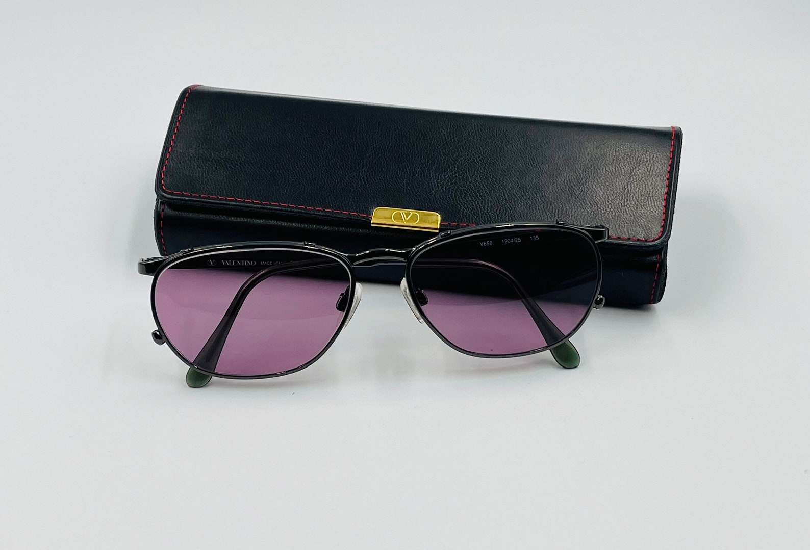 NOS Valentino Rare 1990s Sunglasses Oval Original Steampunk Hip Hop Rap ...