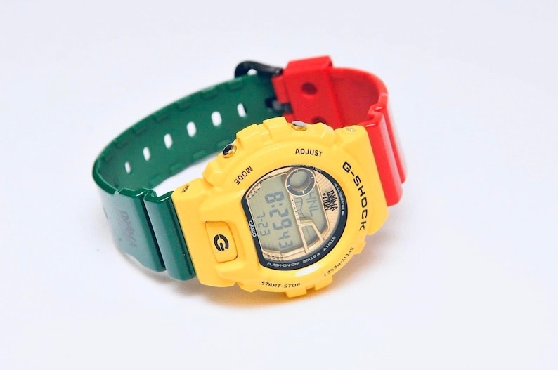 Limited With Box Rare Casio IN4MATION Collaboration G Shock Rasta Watch ...