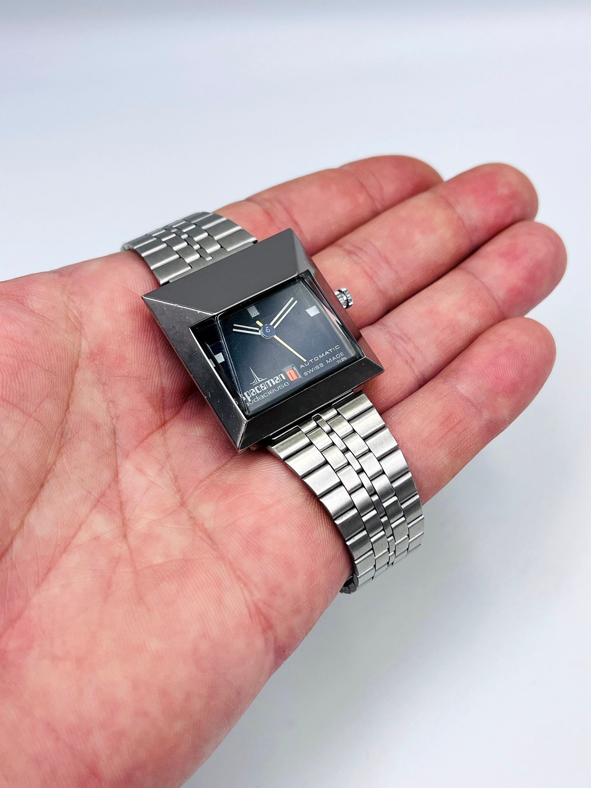 Very Rare SPACEMAN AUDACIEUSE Automatic Swiss Watch 1974 Andre Le ...