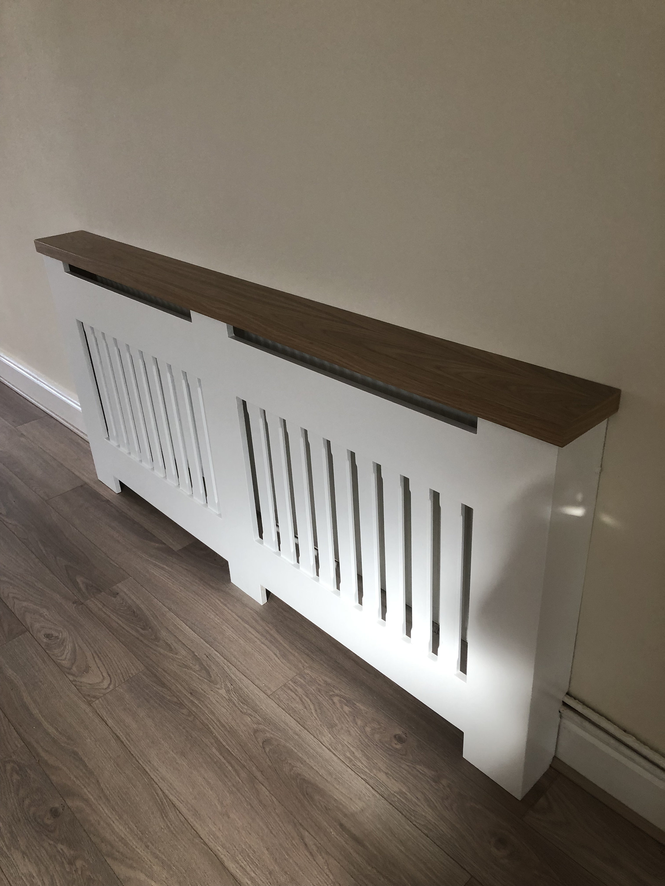 Custom Radiator Cover With Chunky Oak Top - Etsy UK