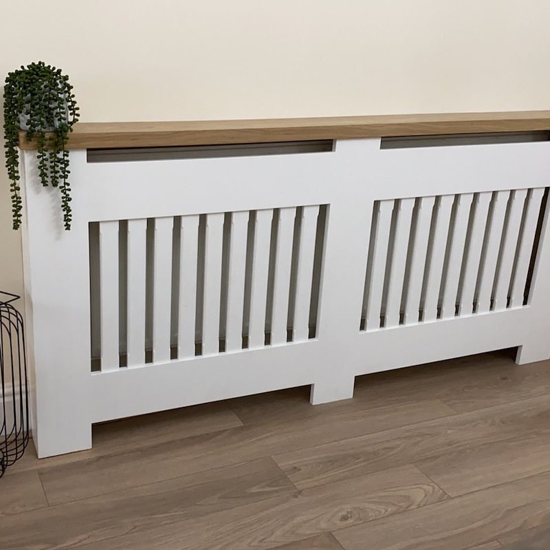 Oak Radiator Cover Top - Etsy UK