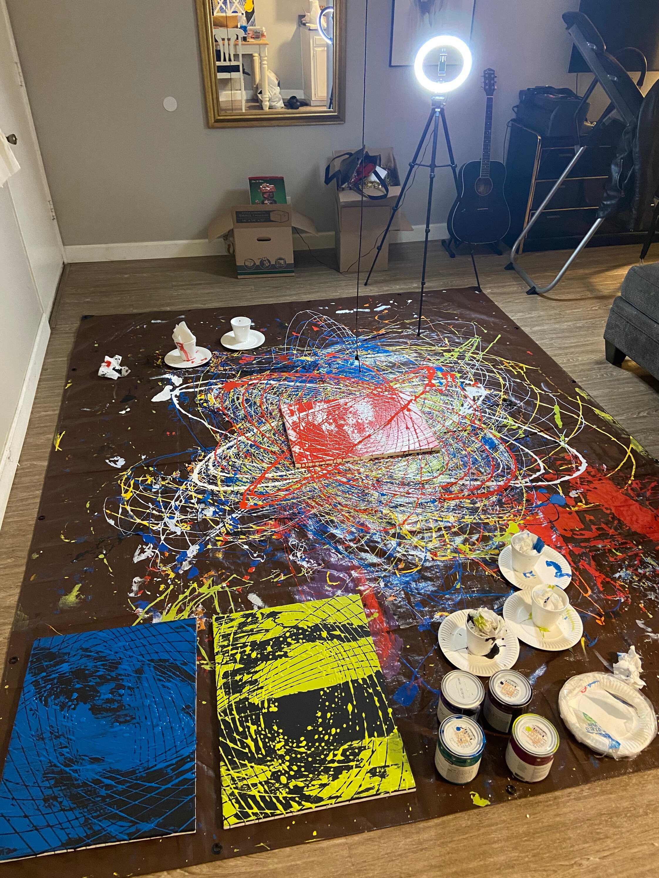 Street Art: Fight Club, 18” X 24”, Original Work, Acrylic Painting on ...