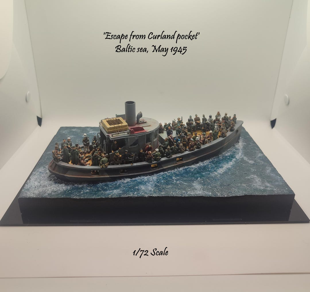 WW2 Diorama 'escape From Curland Pocket' - Baltic Sea, May 1945 - Etsy