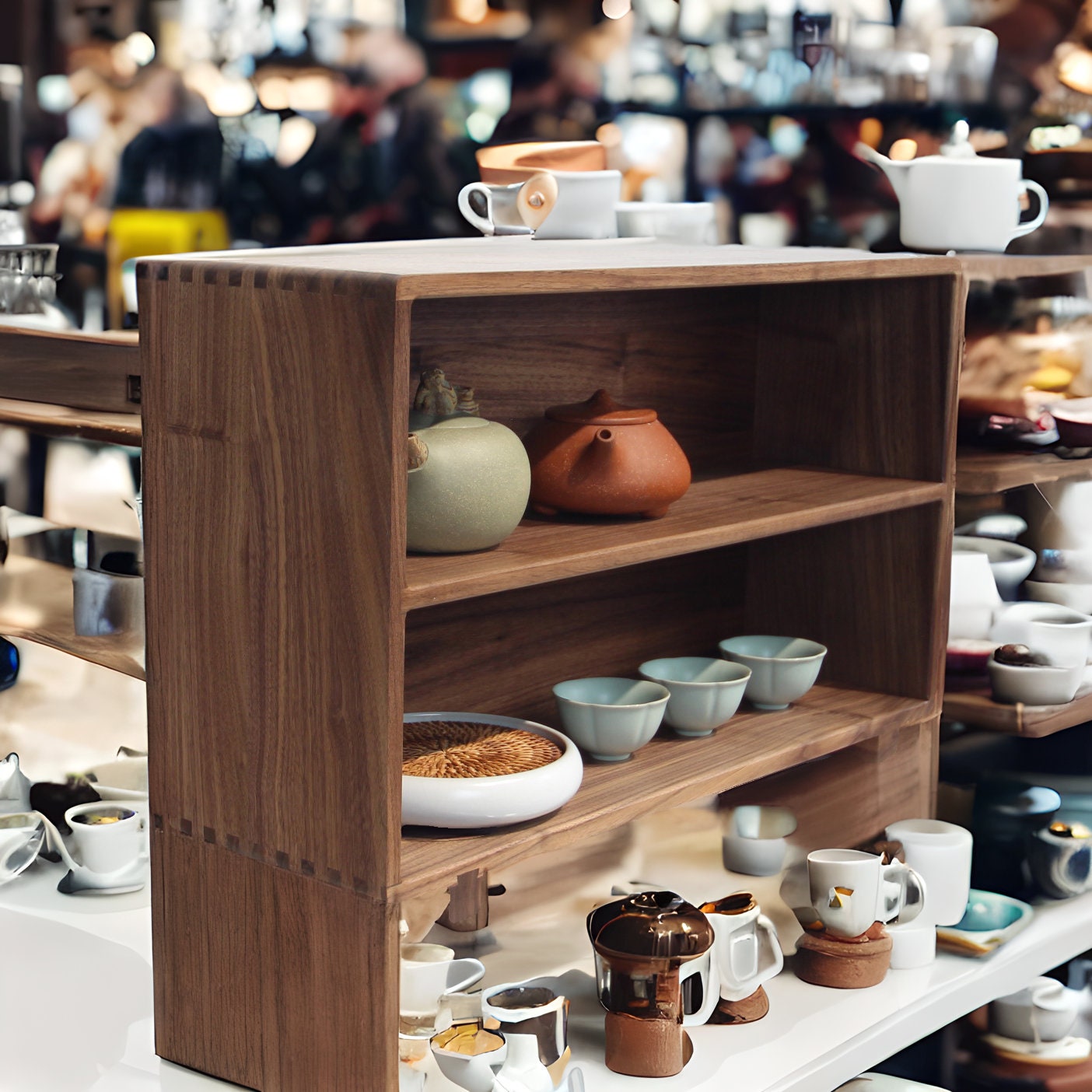 Two Layers Finest Wooden Organizer/show Shelf - Etsy