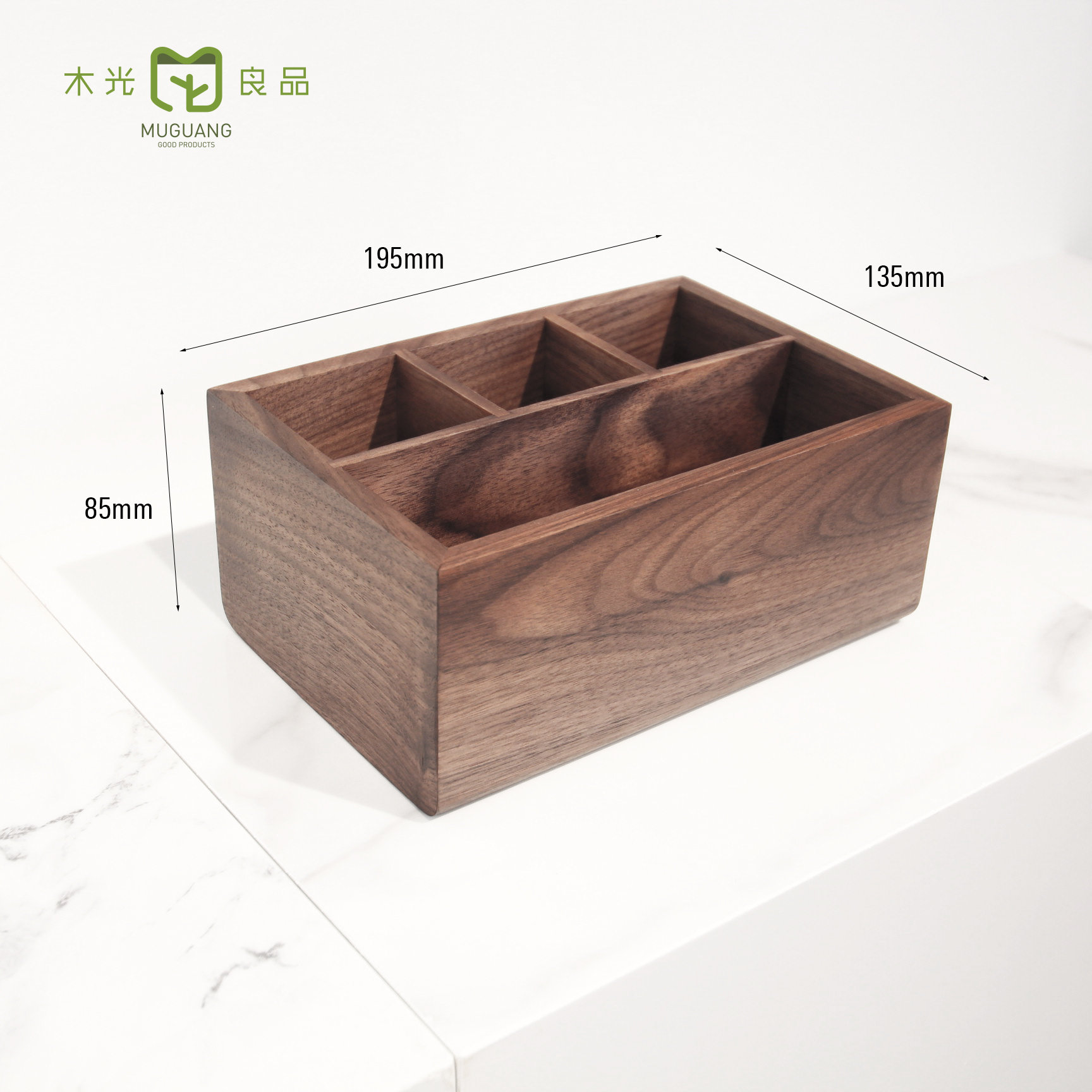 Four Compartments Wooden Desk Organizer - Etsy