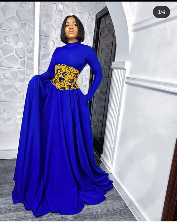 Royal Blue Evening Dress Prom Dresses Long Mermaid Dresses - Etsy