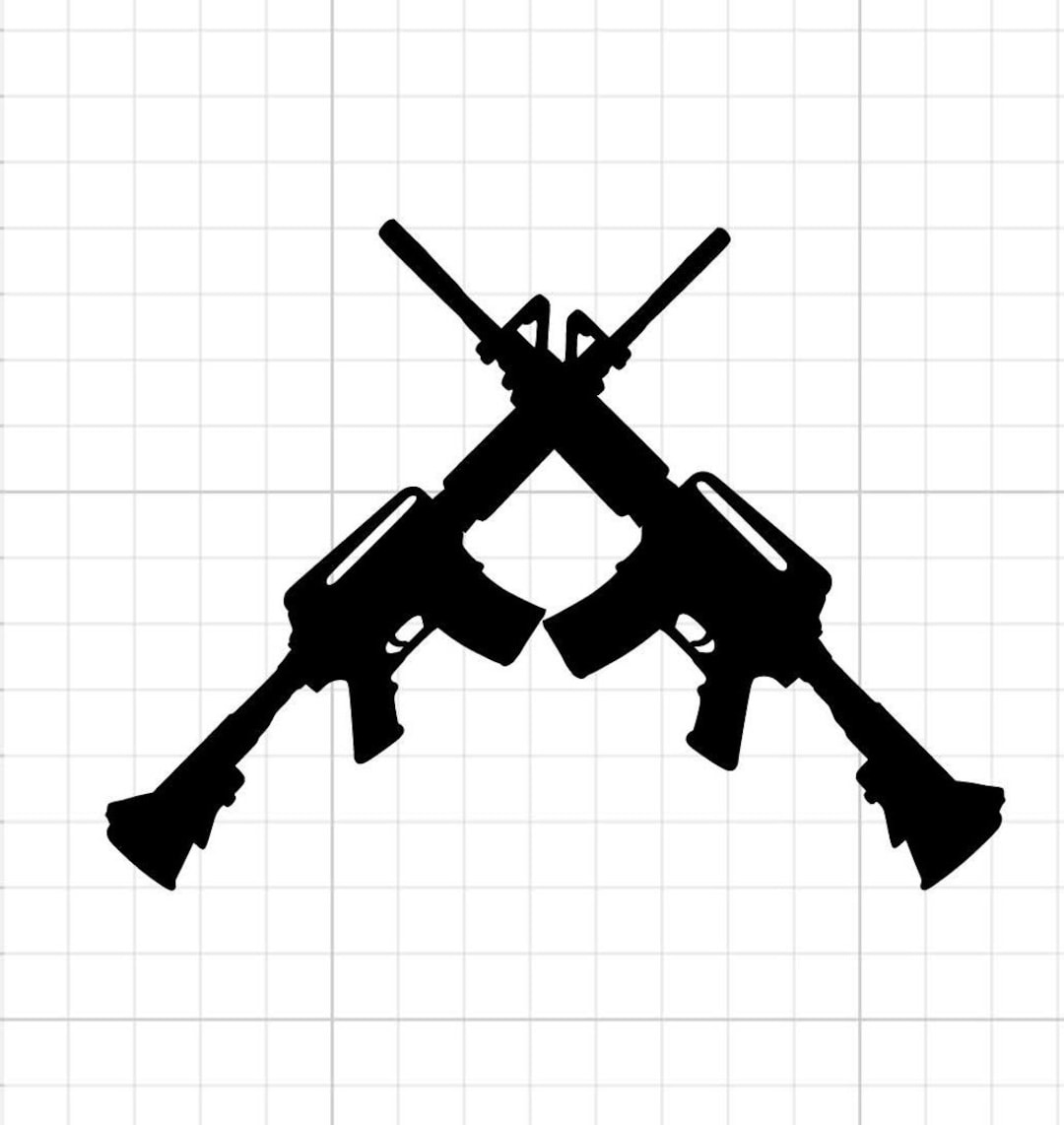 Crossed Guns SVG PNG Digital Download Second Amendment Rifle Ar15 Gun ...