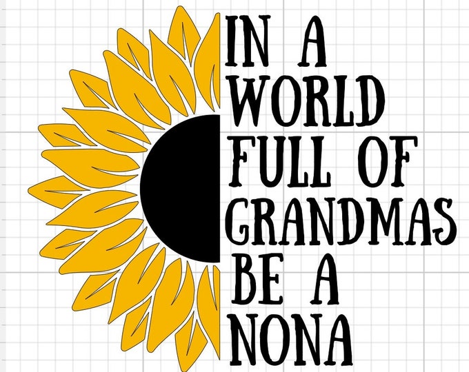 Nonna SVG, Grandmother Svg, Nonna Split Name Frame Svg, Grandma Svg ...