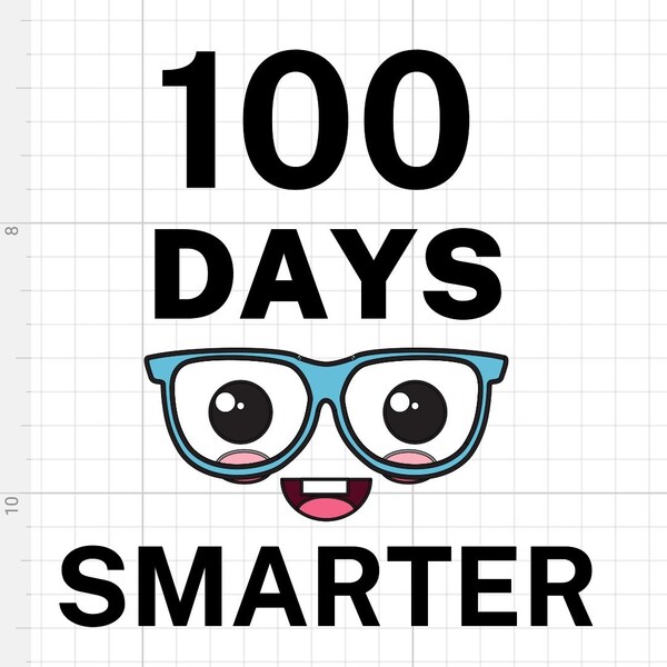 100 Days Smarter Svg - Etsy
