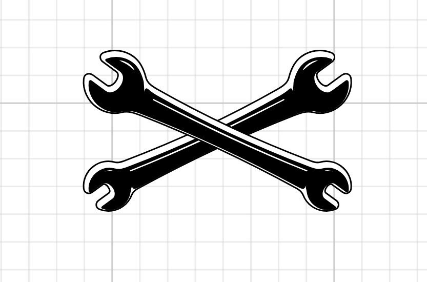 Crossed Wrench SVG Digital Download Mechanic Working Man/woman | Etsy