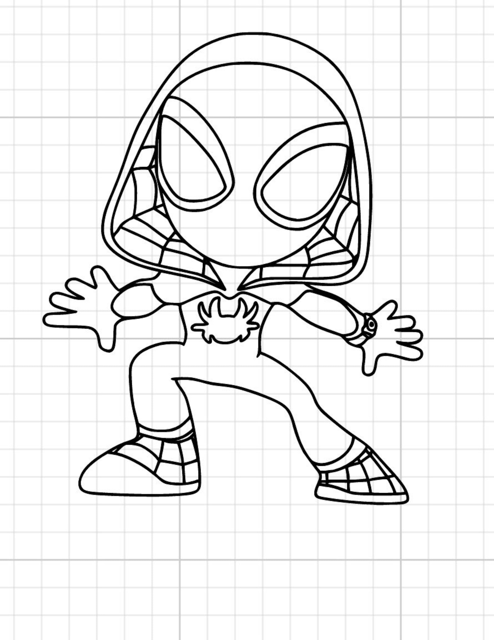 Ghost Spider PNG Digital Download Spidey and Friends Gwen Stacey Pink ...