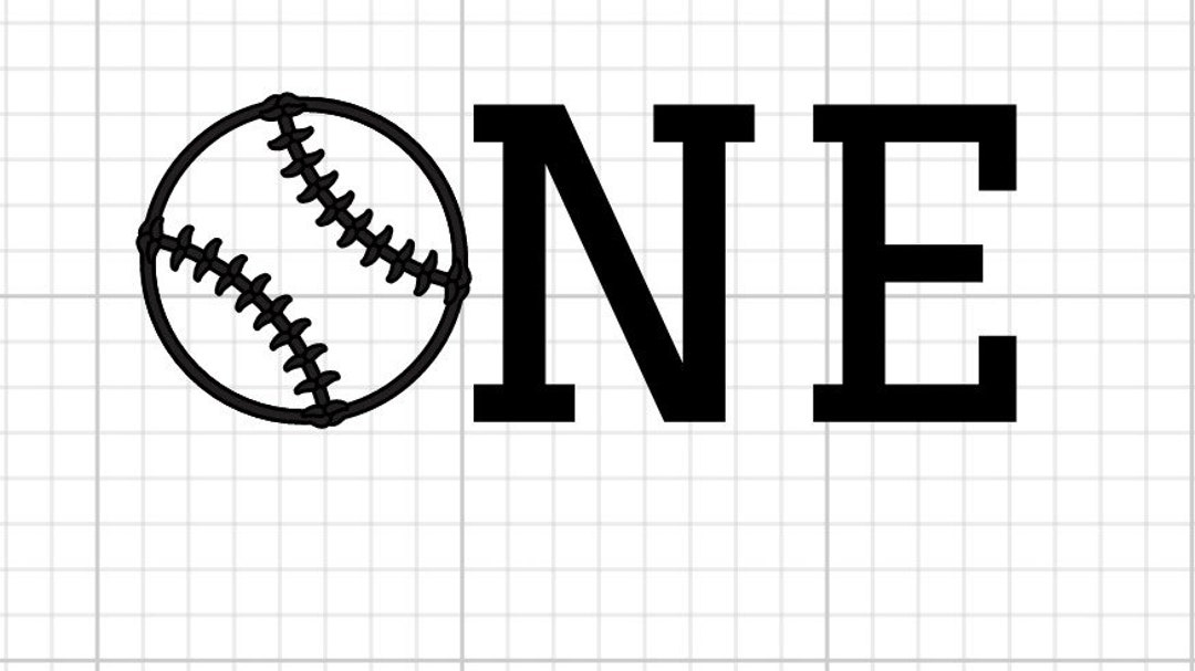 One Baseball SVG DIGITAL DOWNLOAD Birthday Boy Girl Sport Base Cutfile ...
