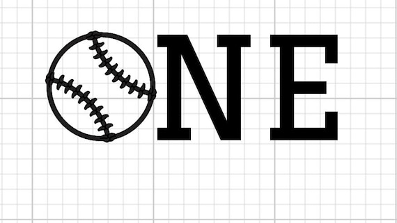 One Baseball SVG DIGITAL DOWNLOAD Birthday Boy Girl Sport Base | Etsy