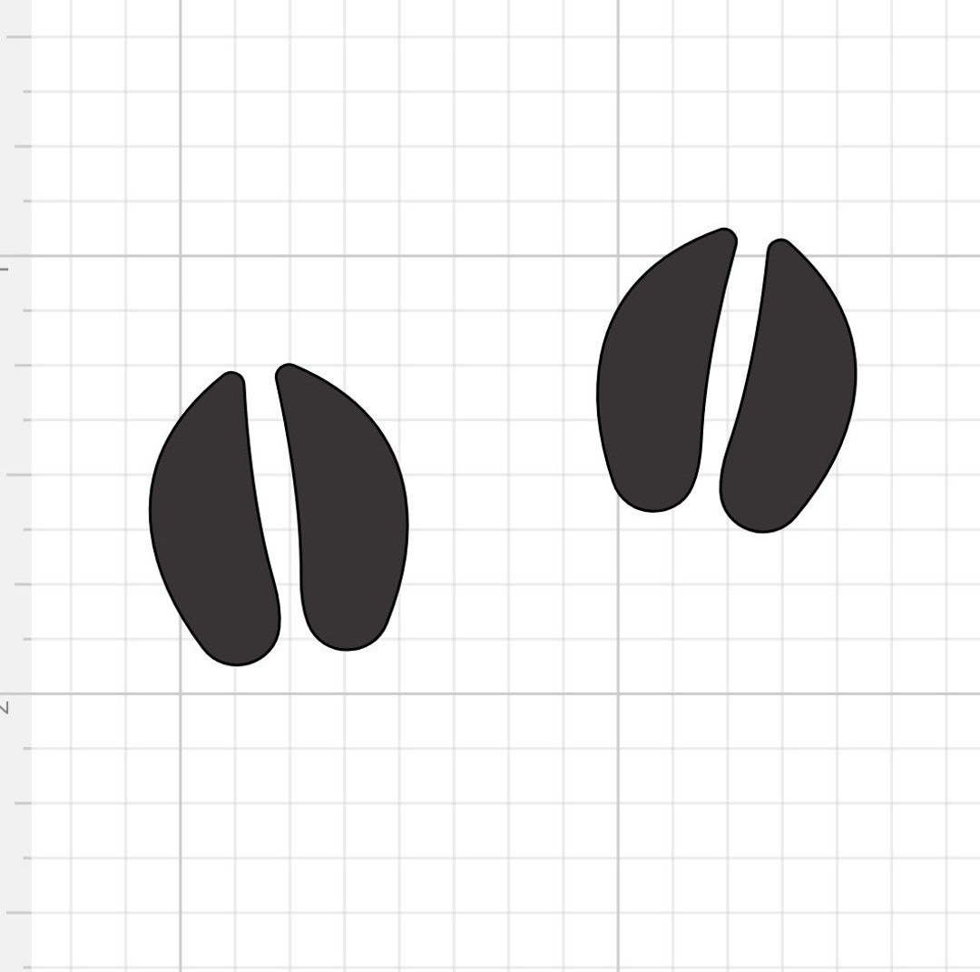 Hoof Print SVG Digital Download Cow Deer Animal Prints Outdoor Wood ...