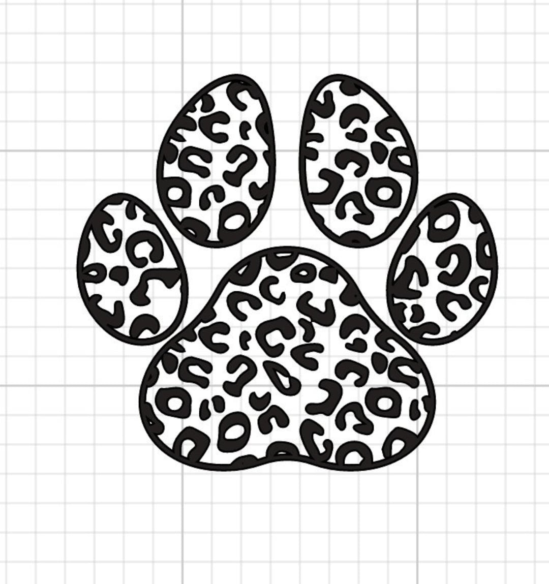 Cheetah Paw SVG Digital Download Leopard Print Paw Print Animal Love ...