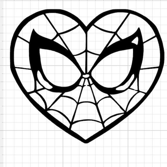 Spider Man Heart PNG Digital Download Webs Spidey Cricut | Etsy Australia