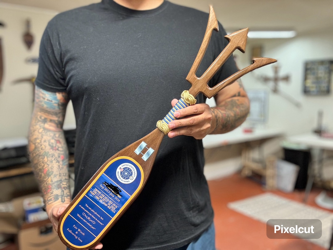 Custom Military Traddle, Trident, Paddle, Oar, US Navy, Coast Guard ...