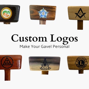 Custom Gavel With Logo Freemason Worshipful Master Past Master | Etsy